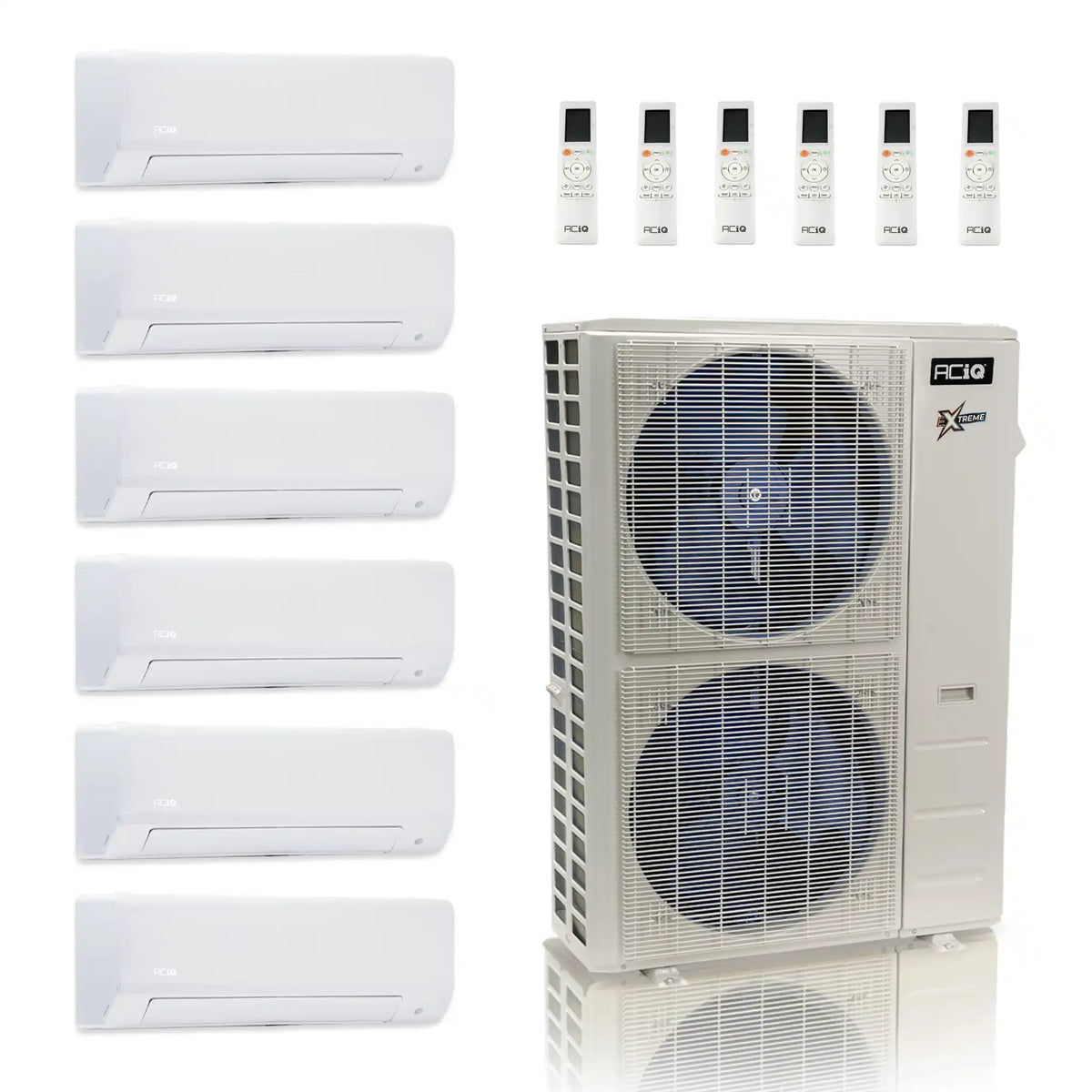 ACiQ 48,000 BTU 23 SEER2 Extreme 6-Zone Mini Split System 230V 6+6+9+9 ...