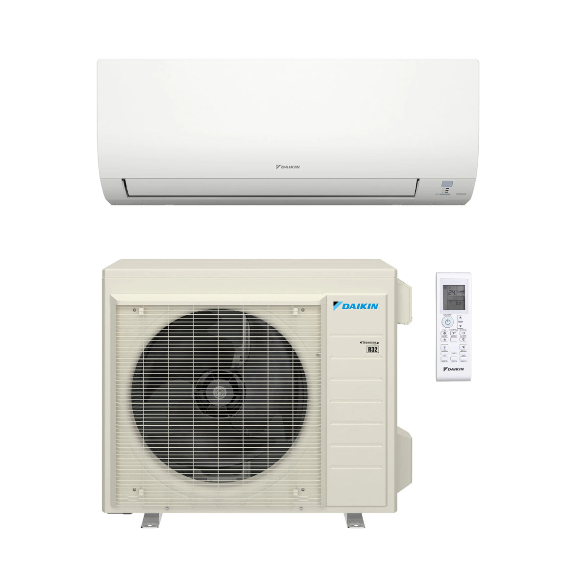 Daikin 9,000 BTU 21 SEER2 Aurora Mini Split Heat Pump System Wall R32 ...