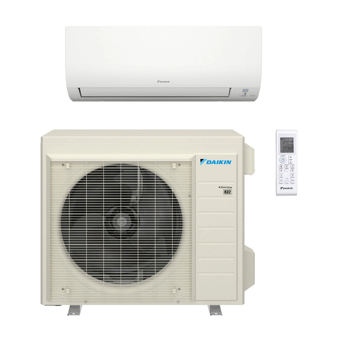 Daikin 12K BTU 21 SEER2 Aurora Single Zone Mini Split Heat Pump System ...